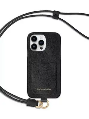 MAISON DE SABRE Sling Iphone 14 Pro Case - Black