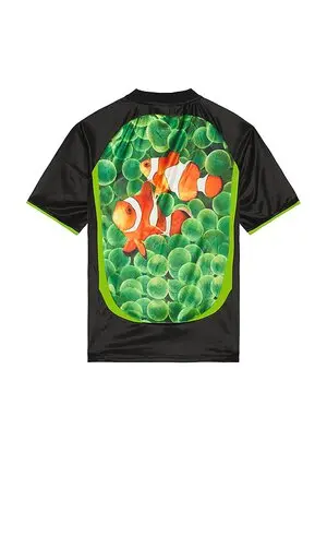 PLEASURES Aqua Soccer Jersey - Black