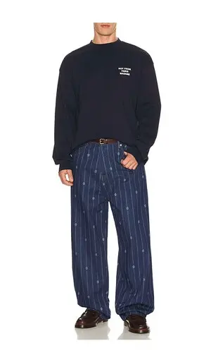 DRÃ´LE DE MONSIEUR Drôle De Monsieur Monogram Baggy Jeans