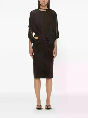 Christopher Esber Collision Cut-out Midi Dress