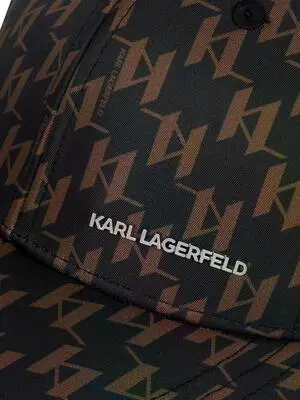 Karl Lagerfeld Monogram Print Cap