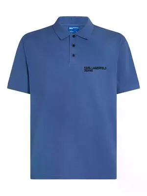 Karl Lagerfeld Logo-detail Polo Shirt - Blue