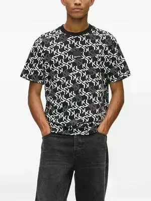 Karl Lagerfeld Monogram-pattern T-shirt