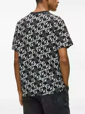 Karl Lagerfeld Monogram-pattern T-shirt