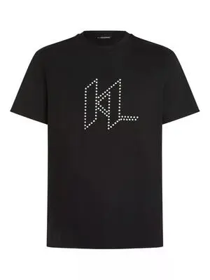 Karl Lagerfeld Karl Dna Studded-monogram T-shirt