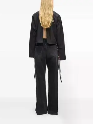 Karl Lagerfeld Split-hem High-rise Straight Leg Jeans