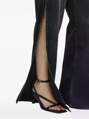 Karl Lagerfeld Split-hem High-rise Straight Leg Jeans