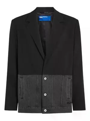 Karl Lagerfeld Layered-design Blazer - Black