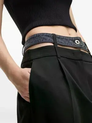 Karl Lagerfeld Double Waistband Trousers