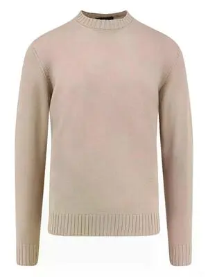 FILIPPO DE LAURENTIIS Crew Neck Long Sleeve Sweater - Neutrals