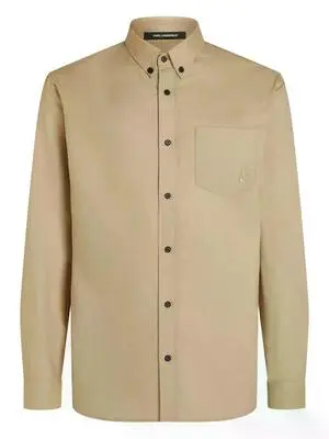 Karl Lagerfeld Kameo Button Shirt - Neutrals