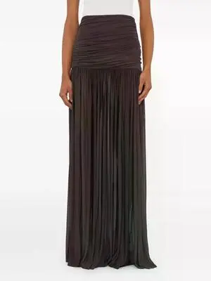 Christopher Esber Orion Ruched Skirt - Brown