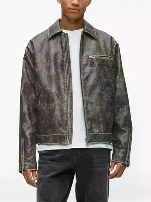 Karl Lagerfeld Zip Jacket With Washed Effect