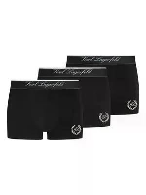 Karl Lagerfeld Crest-logo Boxers - Black