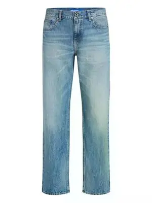 Karl Lagerfeld Logo-patch Straight Leg Jeans - Blue