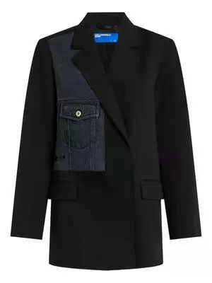 Karl Lagerfeld Flap-pocket Panelled Blazer - Black