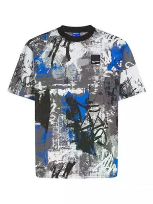 Karl Lagerfeld Abstract-print T-shirt - Grey