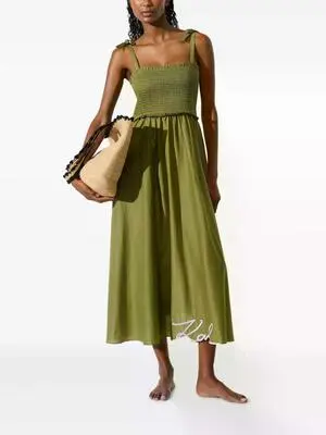Karl Lagerfeld Signature Beach Dress - Green