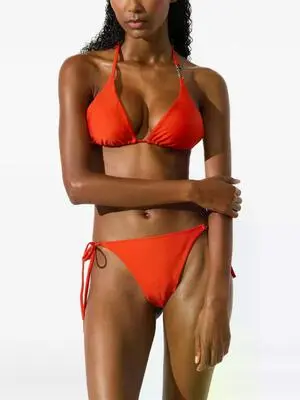 Karl Lagerfeld Bikini Briefs With Side Tie Detail - Orange