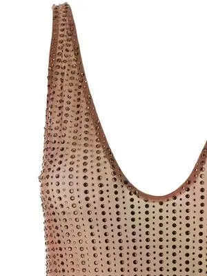 VENUJA Crystal-embellished Dress - Neutrals