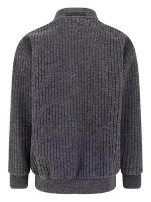 HEVO Ribbed Patch-pocket Cardigan