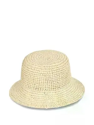 Karl Lagerfeld Crochet Knit Bucket Hat