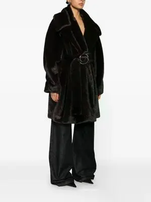 Coperni Belted Faux Fur Coat