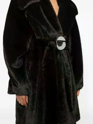 Coperni Belted Faux Fur Coat