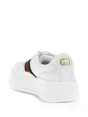 Gucci Logo Sneakers With Web Detail
