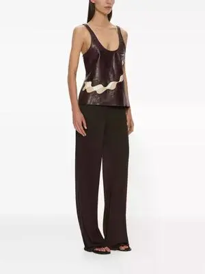 Christopher Esber Fragment Leather Appliqué Tank