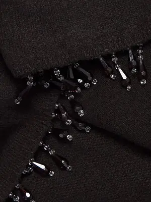 BODE Embellished Wool And Cashmere-blend Cardigan - Brown