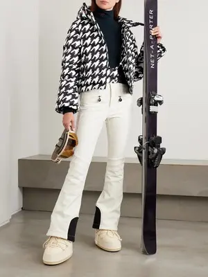 Perfect Moment Aurora Embroidered Bootcut Ski Pants - White