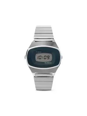 TIMEX Digital Watch With Stainless Steel Band - Silver