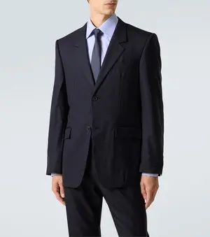 Balenciaga Pinstripe Wool Blazer