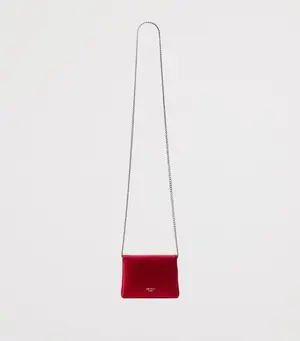 JIMMY CHOO Soft Bow Card Holder - Red