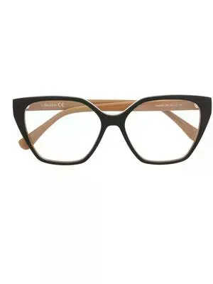 Max Mara Geometric-frame Glasses - Black
