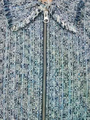 SAMSOE SAMSOE Tweed-effect Zip-up Jacket