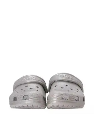 CROCS Classic Glitter Clogs - Silver