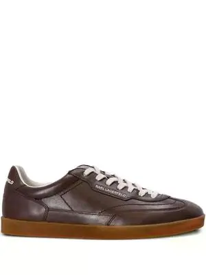 Karl Lagerfeld Leather Logo Sneakers - Brown