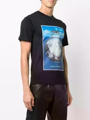 Rabanne Organic Cotton Logo Print T-shirt