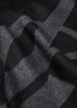 Saint Laurent Cassandra Logo Silk Scarf