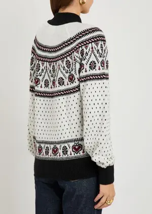 Khaite Marc Fair Isle Cashmere Cardigan