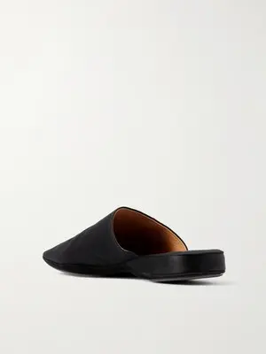 Calvin Klein Hugh Satin Mules - Black