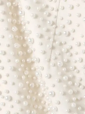 Carolina Herrera Embellished Wool-blend Crepe Mini Dress