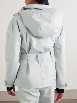 Cordova Cascade Appliquéd Belted Hooded Ski Jacket
