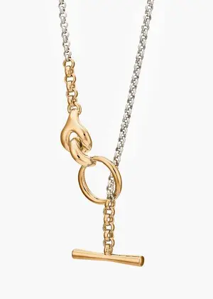 Charlotte Chesnais Two Tone Sterling Silver And 18k Necklace