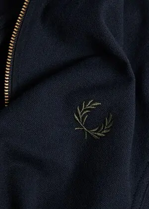 Fred Perry Logo-embroidered Cotton Polo Shirt - Navy