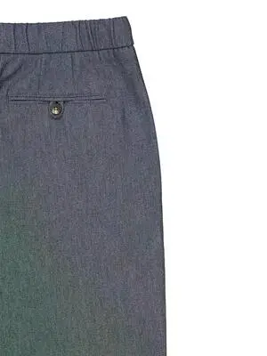 Frescobol Carioca Oscar Herringbone Pattern Trousers - Blue