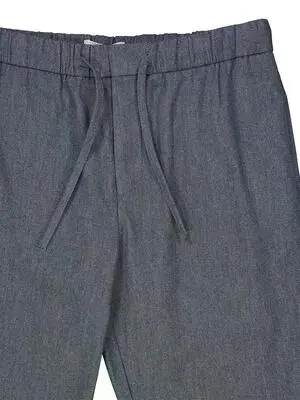 Frescobol Carioca Oscar Herringbone Pattern Trousers - Blue