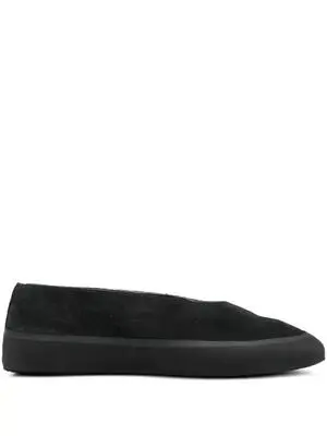 Le Monde Beryl Shearling Ballet Flats - Black